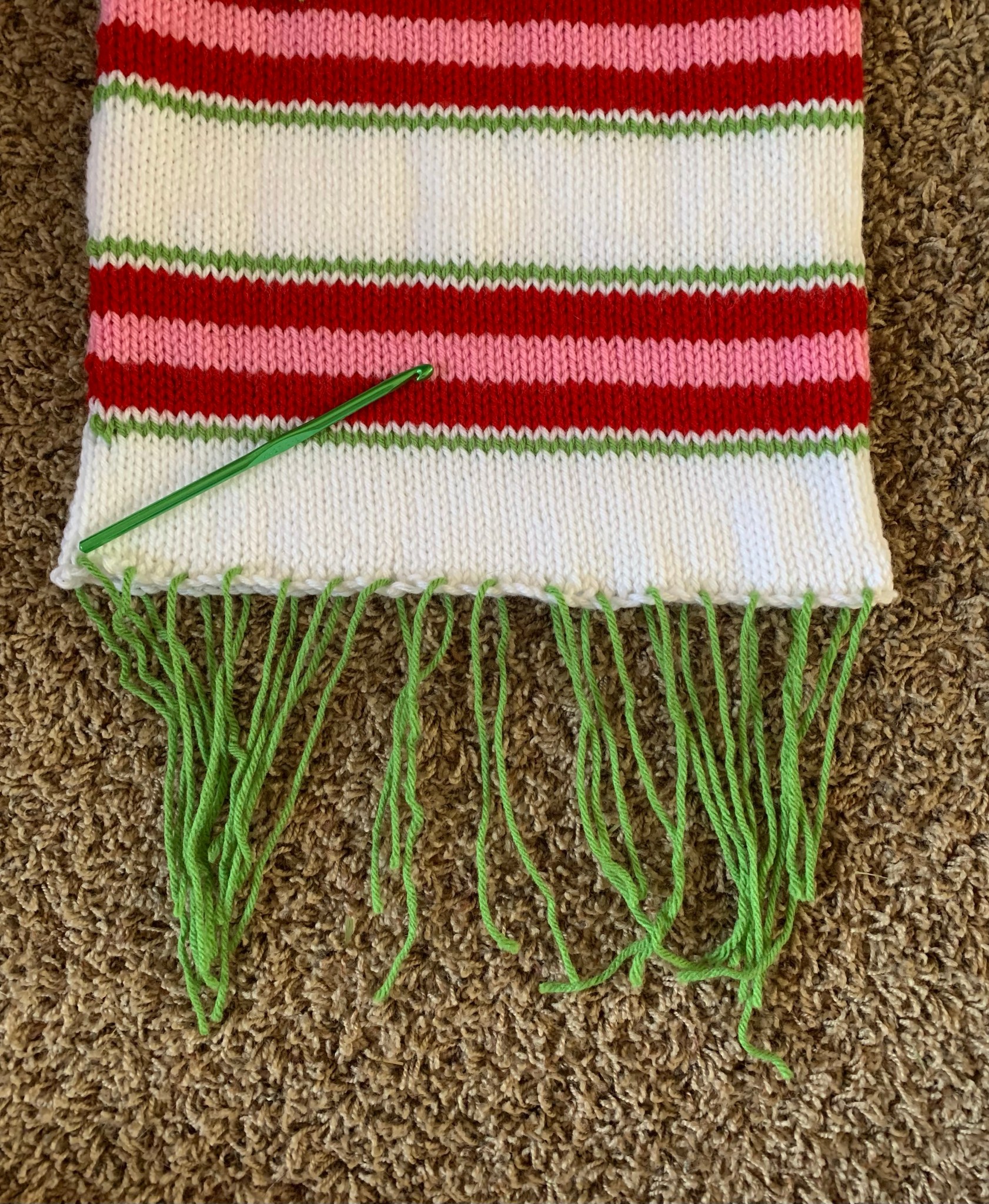 Peppermint Stick Scarf – The Quaint Crafter