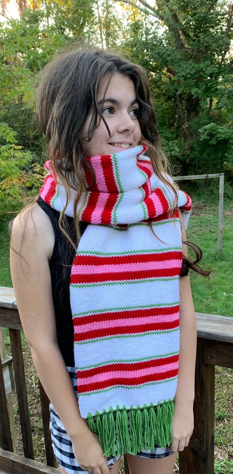 Peppermint Stick Scarf – The Quaint Crafter