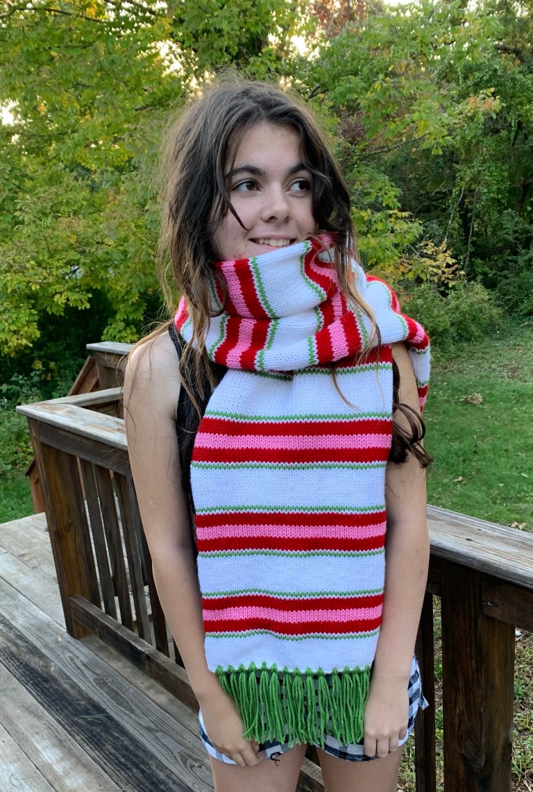 Peppermint Stick Scarf – The Quaint Crafter